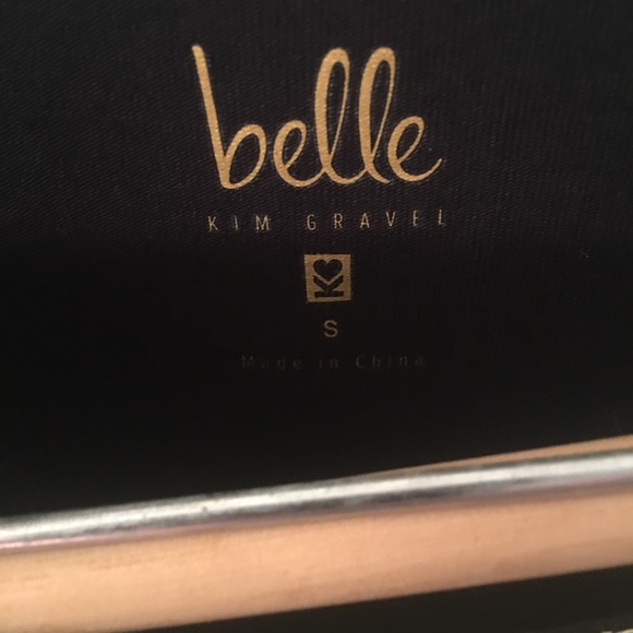 Belle by Kim Gravel | Tops | Belle By Kim Gravel Black And Gold Top ...